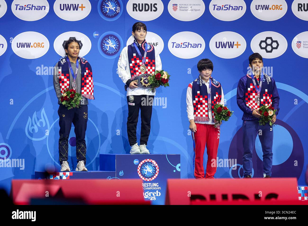 ZAGREB, CROATIA - SEPTEMBER 18: Gold medalist Haruna Murayama Okuno of ...