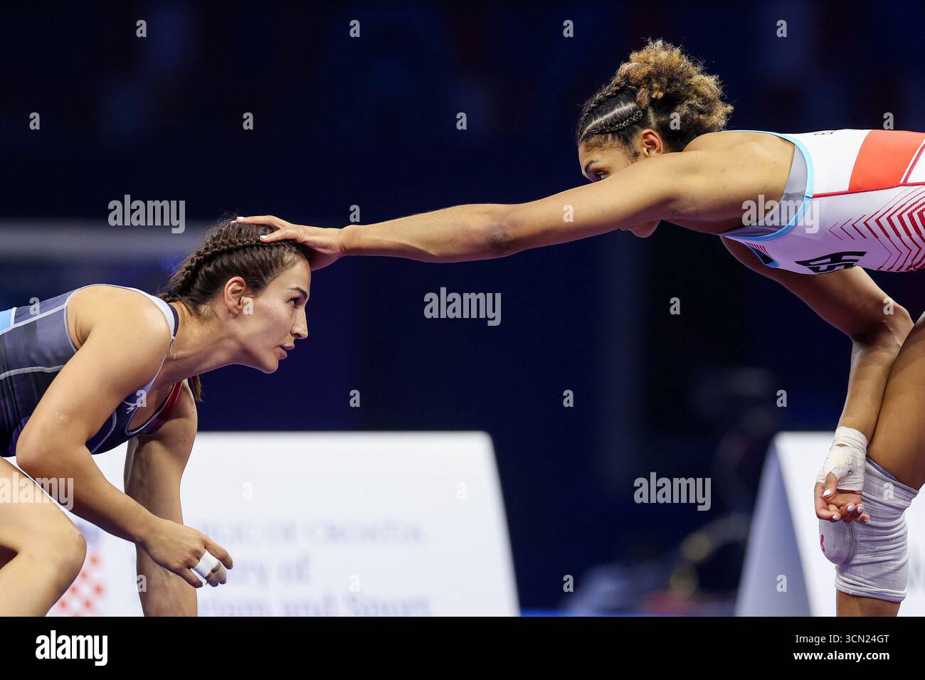 ZAGREB, CROATIA - SEPTEMBER 18: Kennedy Alexis Blades of USA (red ...