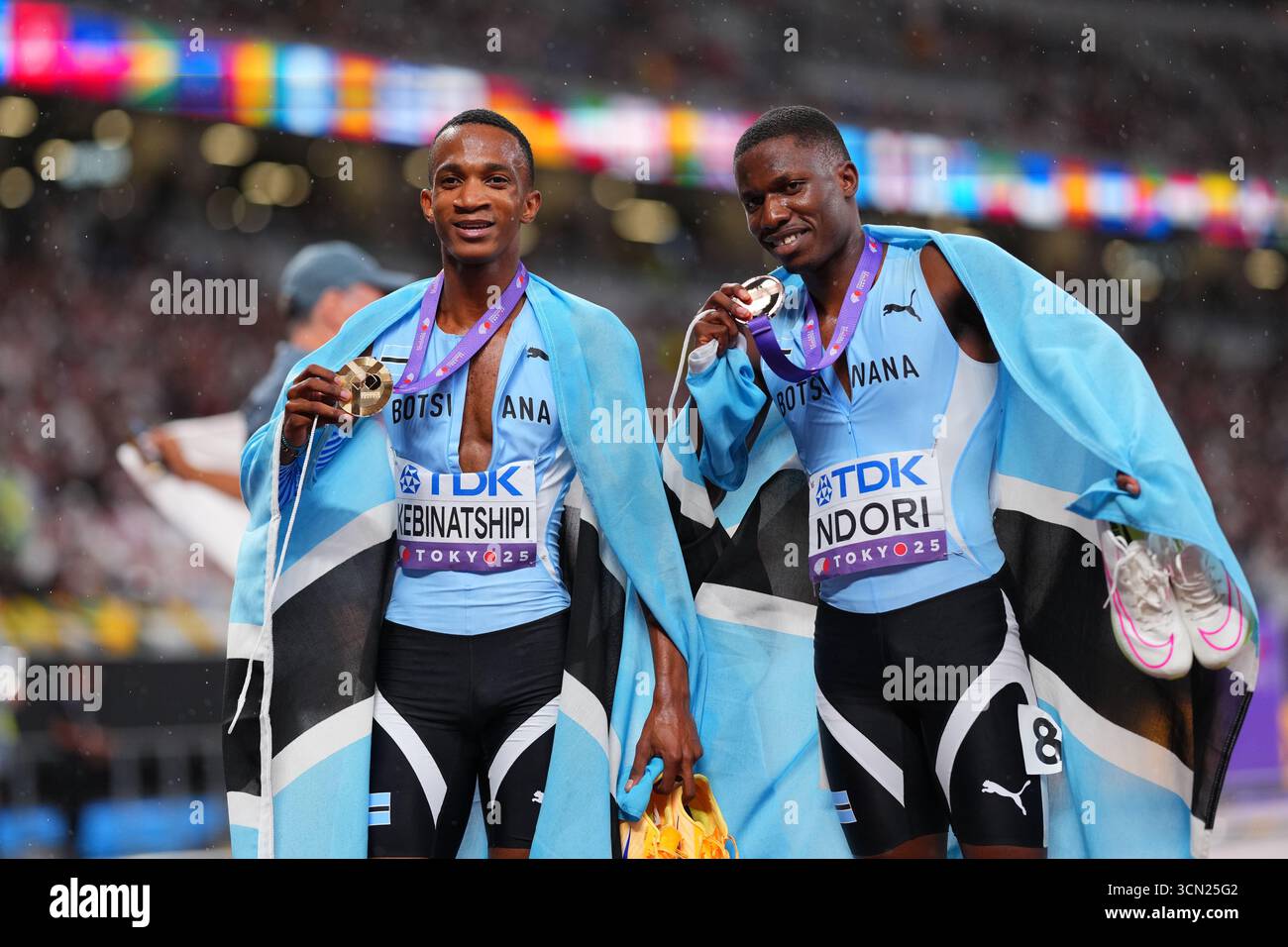 (L-R) Busang Collen Kebinatshipi, Bayapo Ndori (BOT), SEPTEMBER 18 ...