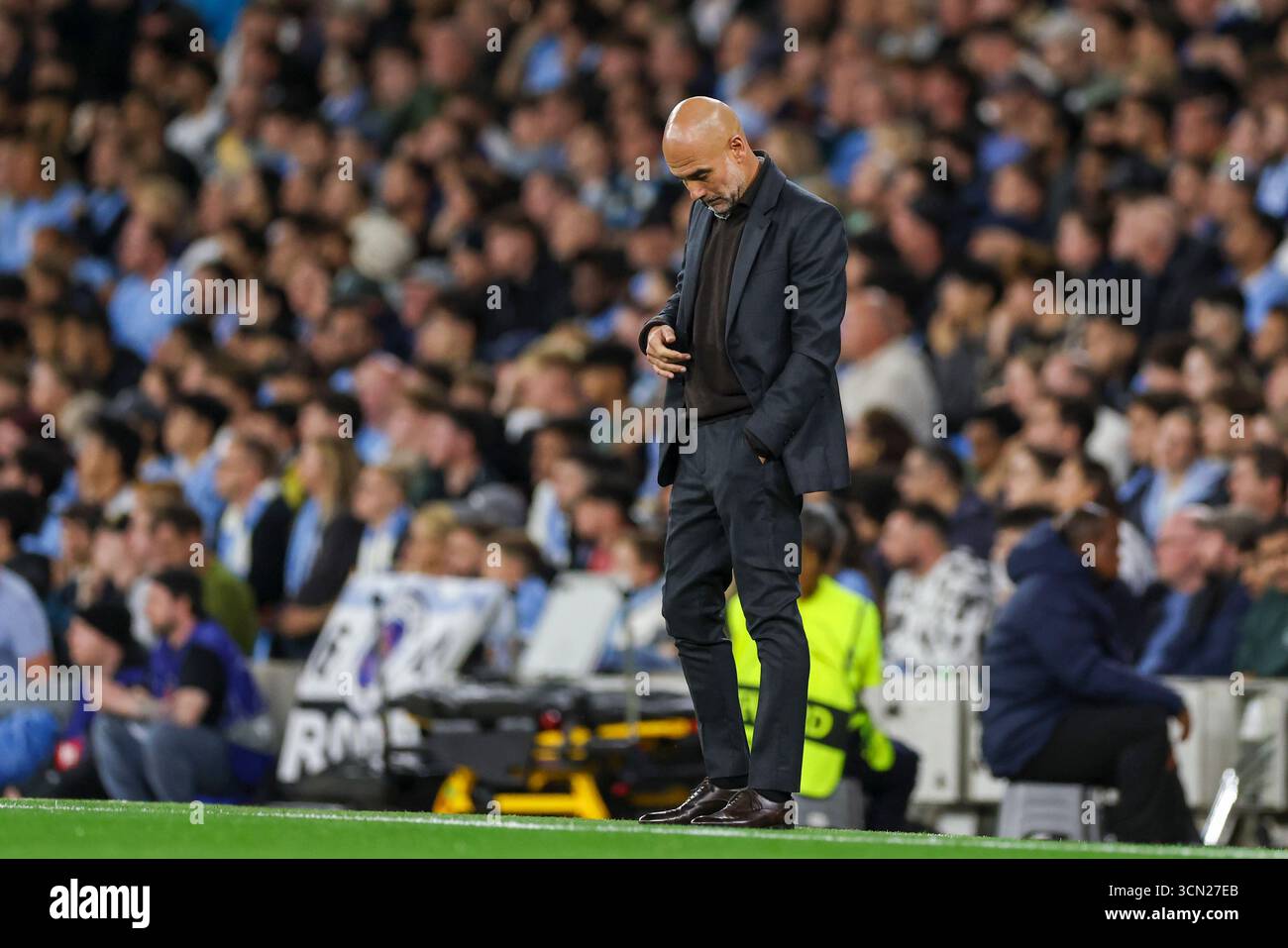 Manchester City Manager Pep Guardiola [ESP] reacts during the ...