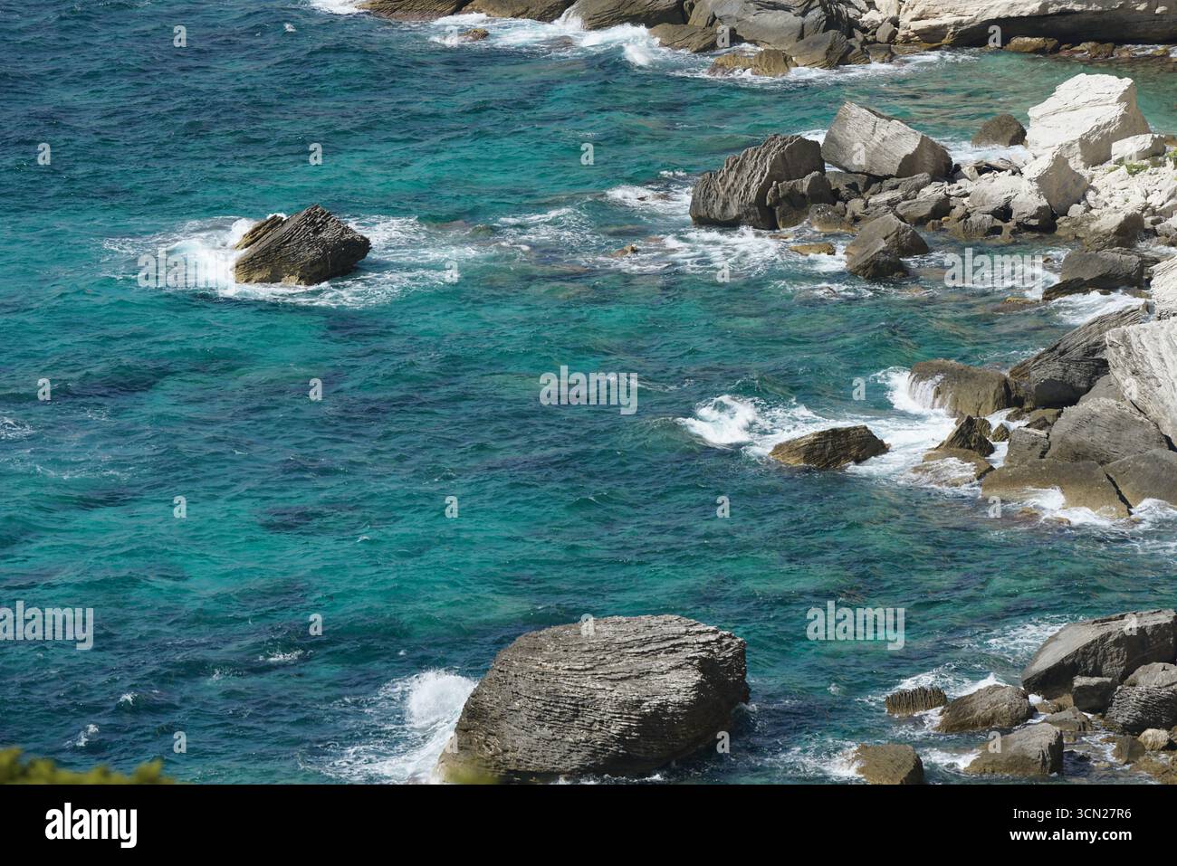 Coastal Rock Formations and Turquoise Ocean Waters Along a Rocky ...
