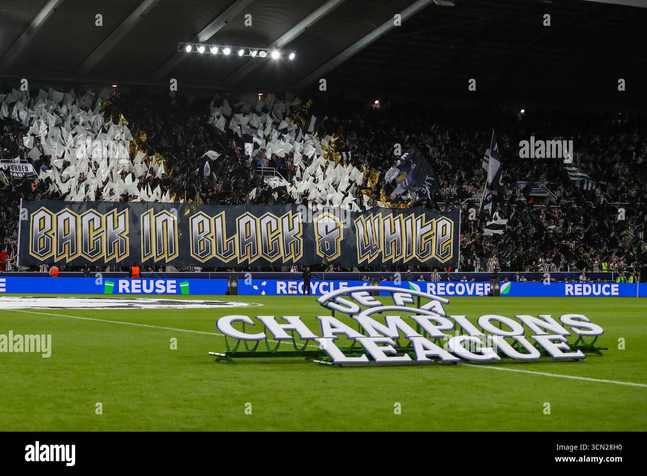 Newcastle United Flag Display during the Newcastle United FC v FC ...