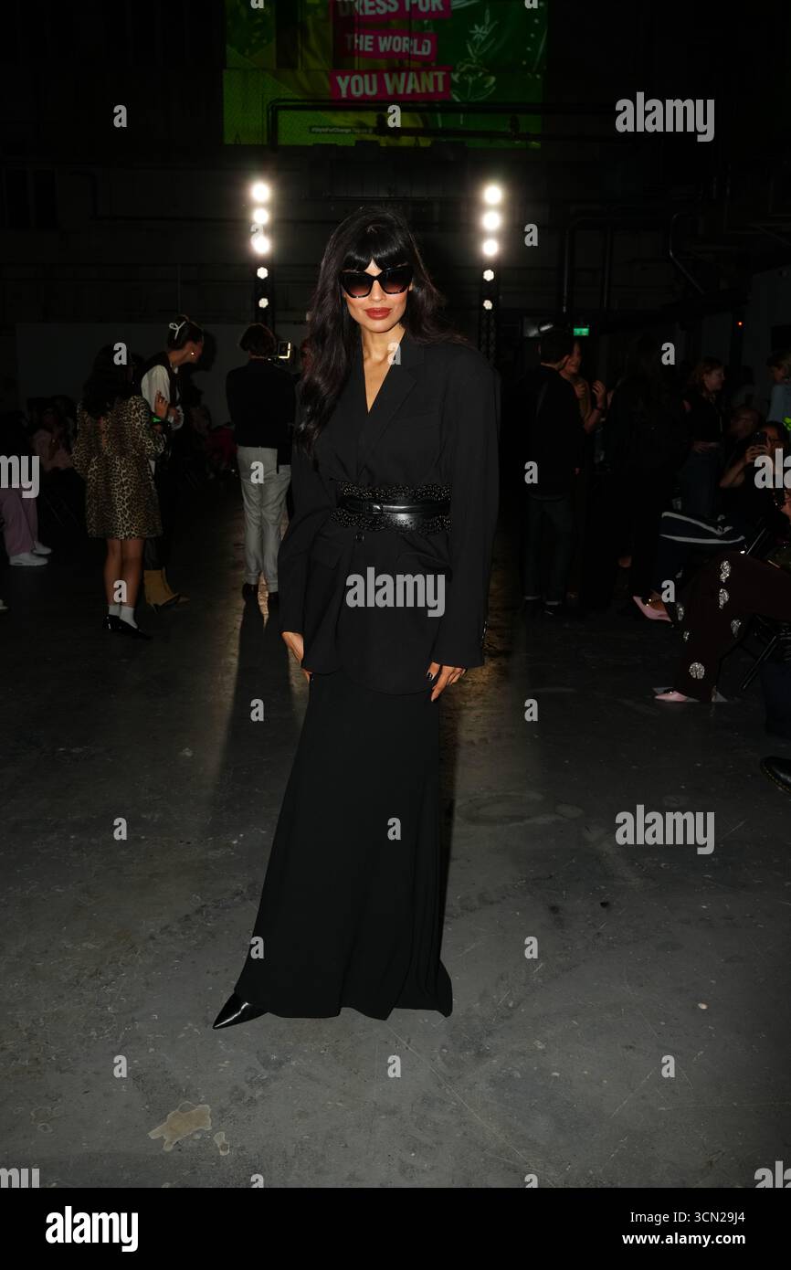 Jameela Jamil arriving at the Oxfam 'Style for Change' show at Ambika ...