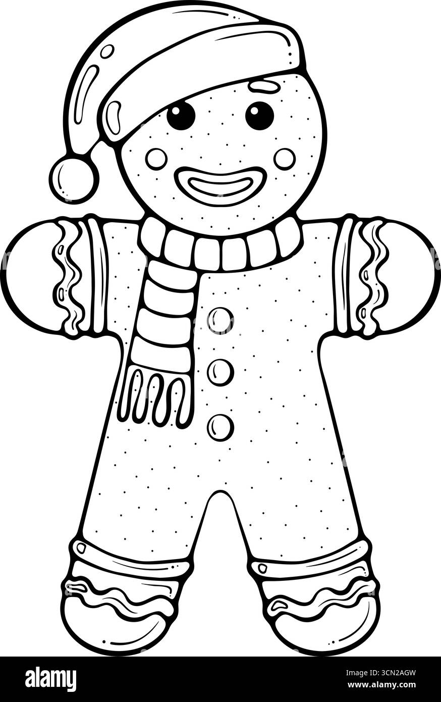 Simple gingerbread cookie man Stock Vector Images - Alamy