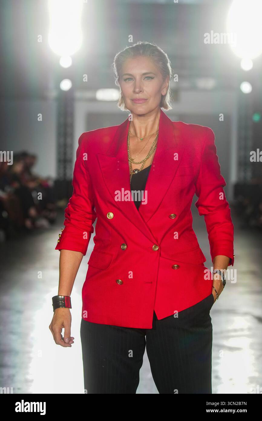 Louise Boyce on the catwalk at the Oxfam 'Style for Change' show at ...