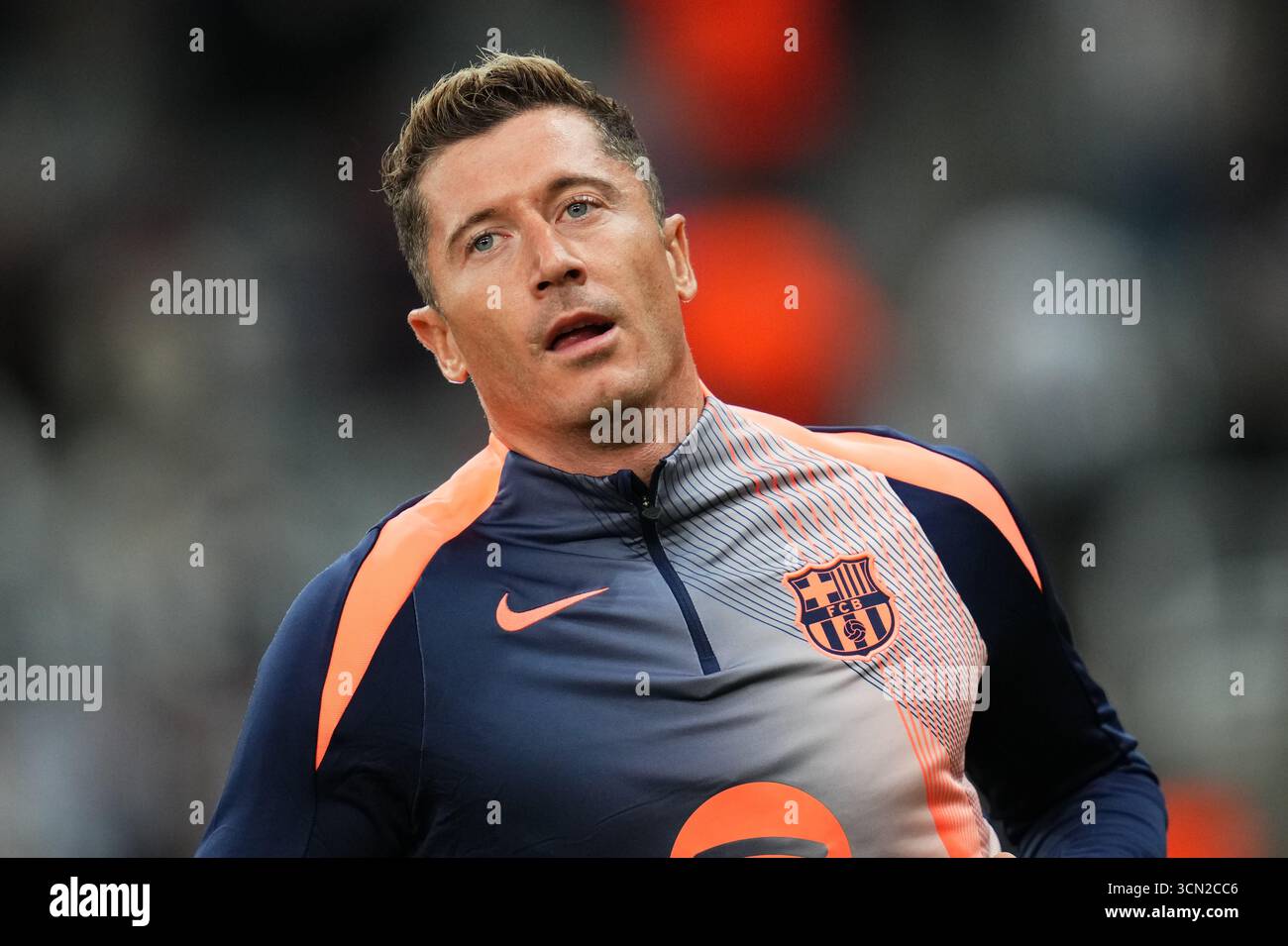 Robert Lewandowski of FC Barcelona during the UEFA Champions League ...