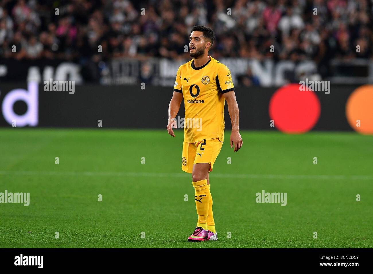 Yan Couto of Borussia Dortmund during Champions League 2025/26 match between Juventus FC and of ...