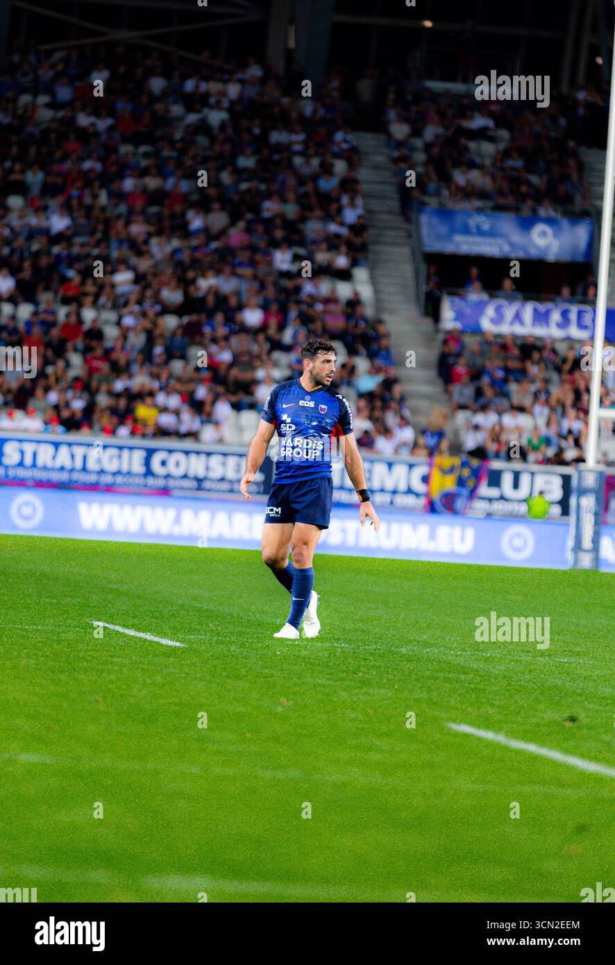 Julien Hériteau (13 Grenoble) in action during The French Rugby Union ...