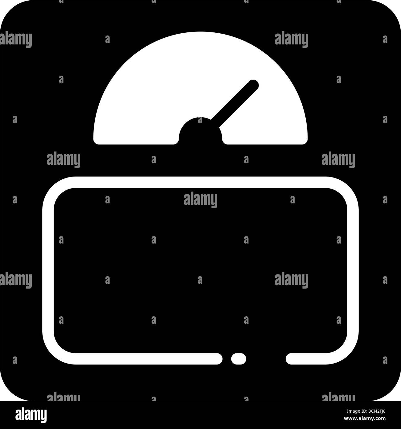 Weight scale - vector icon Stock Vector Image & Art - Alamy