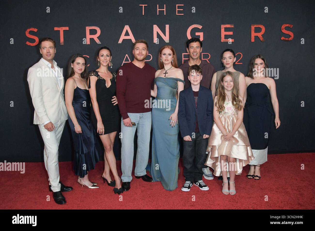 Renny Harlin, from left,Sara Freedland, Rafaella Biscayn, Froy Gutierrez, Madelaine Petsch ...