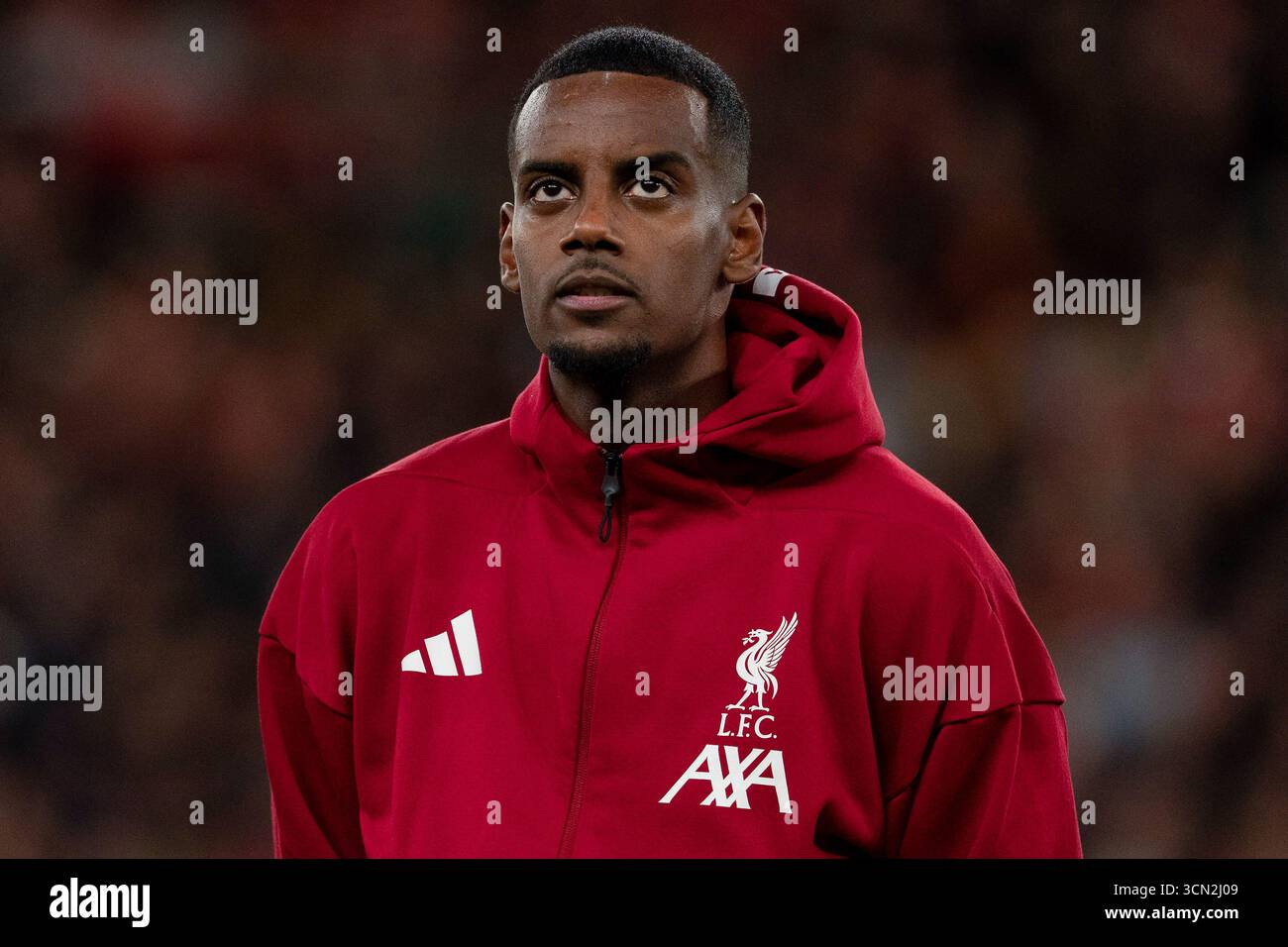 Liverpool's Alexander Isaak is seen during the UEFA Champions League ...