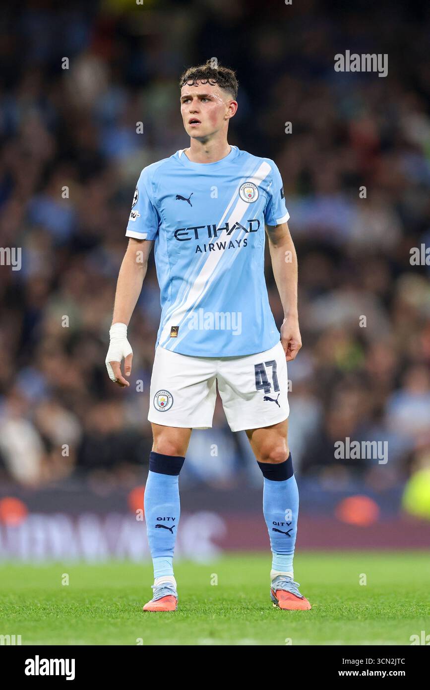 Manchester City midfielder Phil Foden (47) during the Manchester City ...