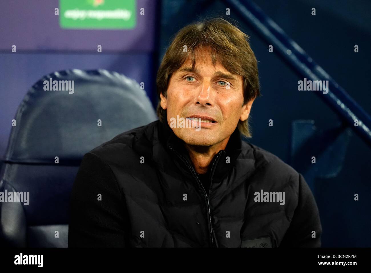 Napoli manager Antonio Conte before during the UEFA Champions League ...