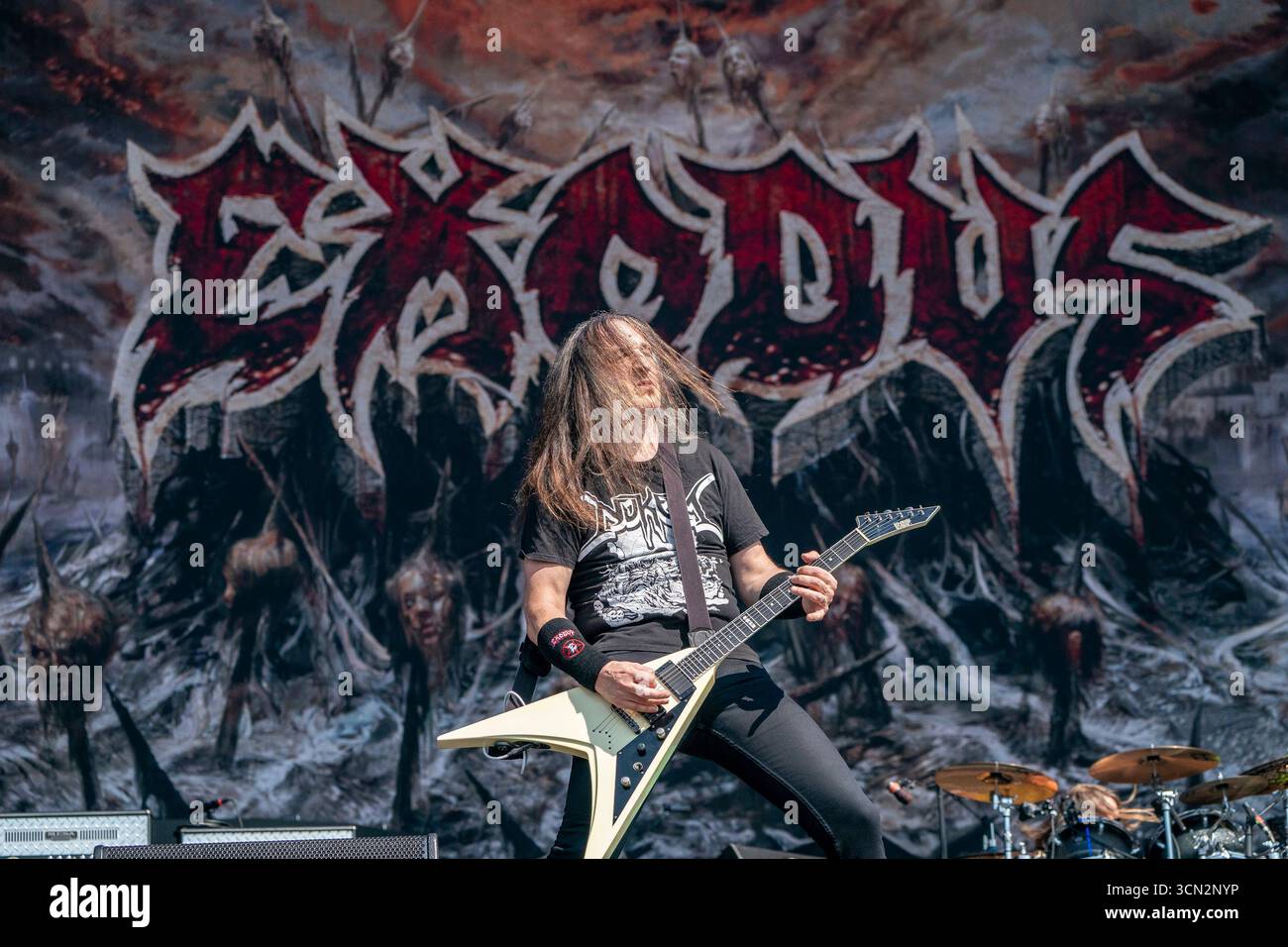 Lee Altus of Exodus performs during the Louder Than Life music festival ...