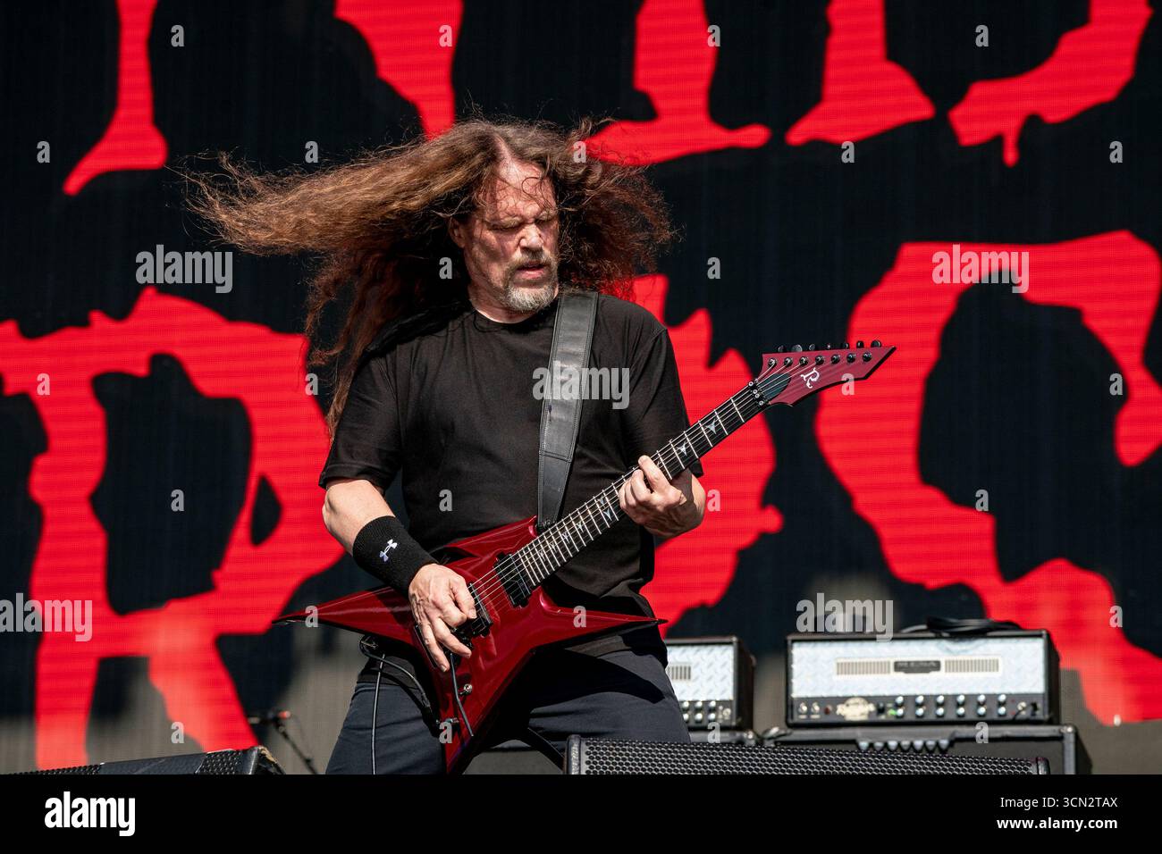 Erik Rutan of Cannibal Corpse performs during the Louder Than Life ...