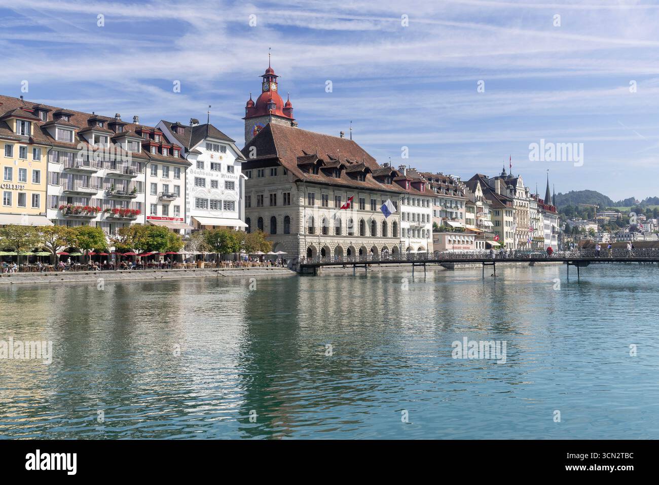 Lucerne - The Rathaus Luzern, the Lucerne town hall built in the 17th ...