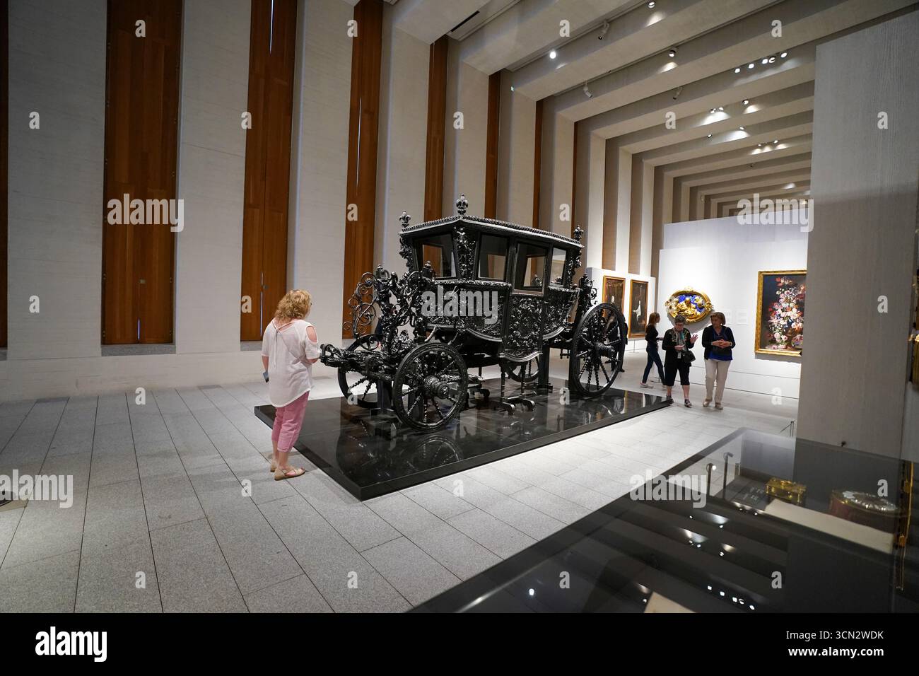 Historic, ornate carriage, specifically identified as "La Carroza Negra ...