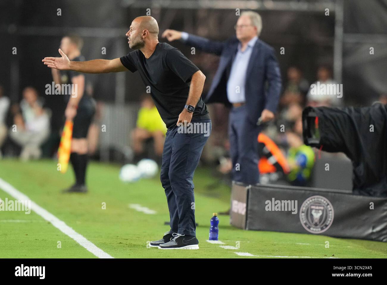 Inter Miami head coach Javier Mascherano watches from the sideline ...