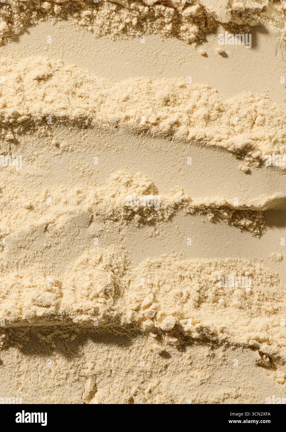 Empty background made of whey protein powder Stock Photo - Alamy