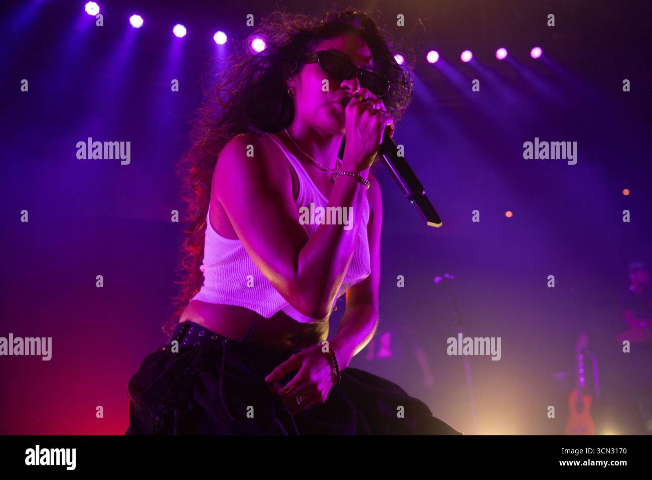 London, UK. 18 Sep 2025. Canadian Singer-songwriter Jessie Reyez performs at The Roundhouse as ...