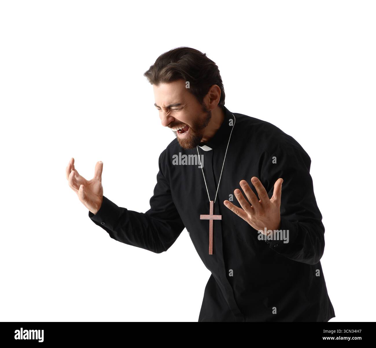 Priest confession Cut Out Stock Images & Pictures - Alamy