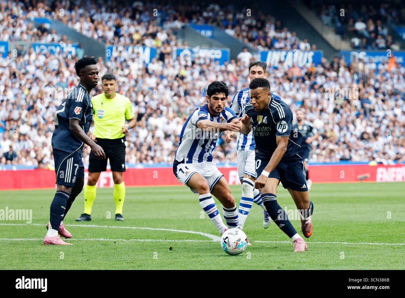 Goncalo Guedes (Sociedad), Kylian Mbappe (Real), SEPTEMBER 13, 2025 - Football / Soccer ...