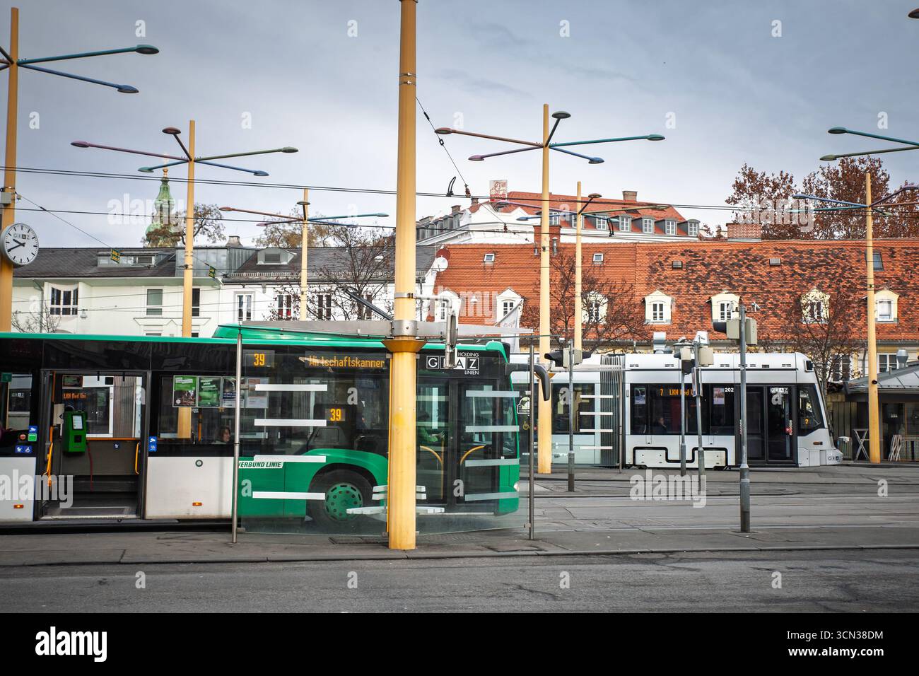 Tramway station main in graz hi-res stock photography and images - Alamy