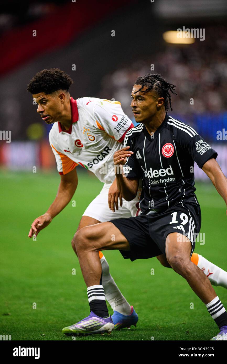FRANKFURT, GERMANY - 18 SEPTEMBER, 2025: Elye Wahi - The match UEFA ...