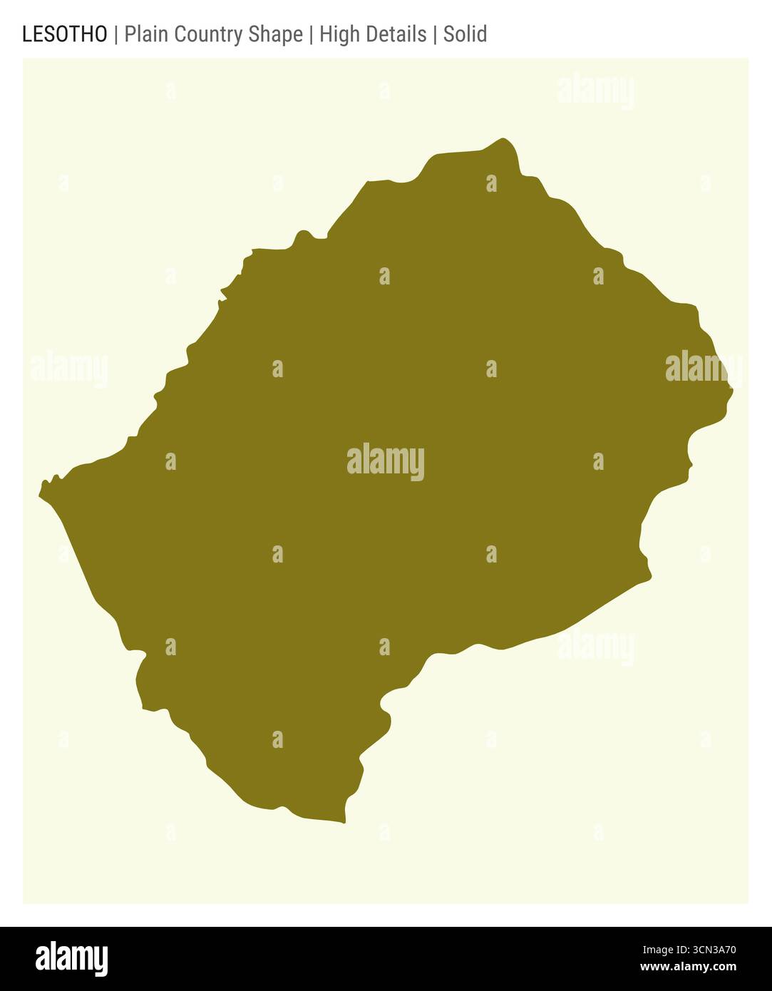 Lesotho country silhouette high Stock Vector Images - Alamy