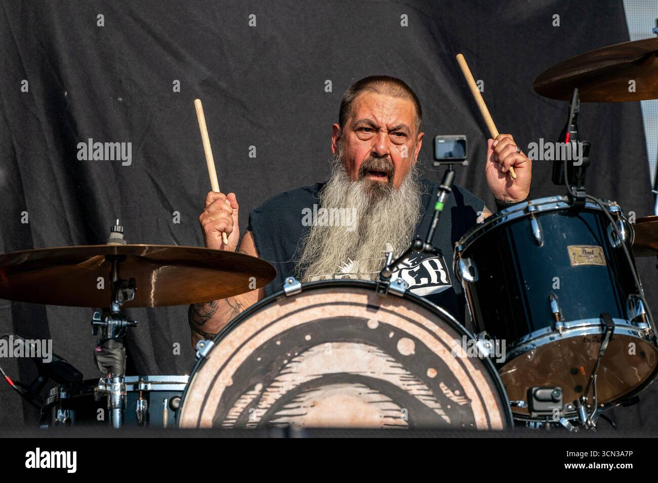 Jimmy Bower of Down performs during the Louder Than Life music festival ...