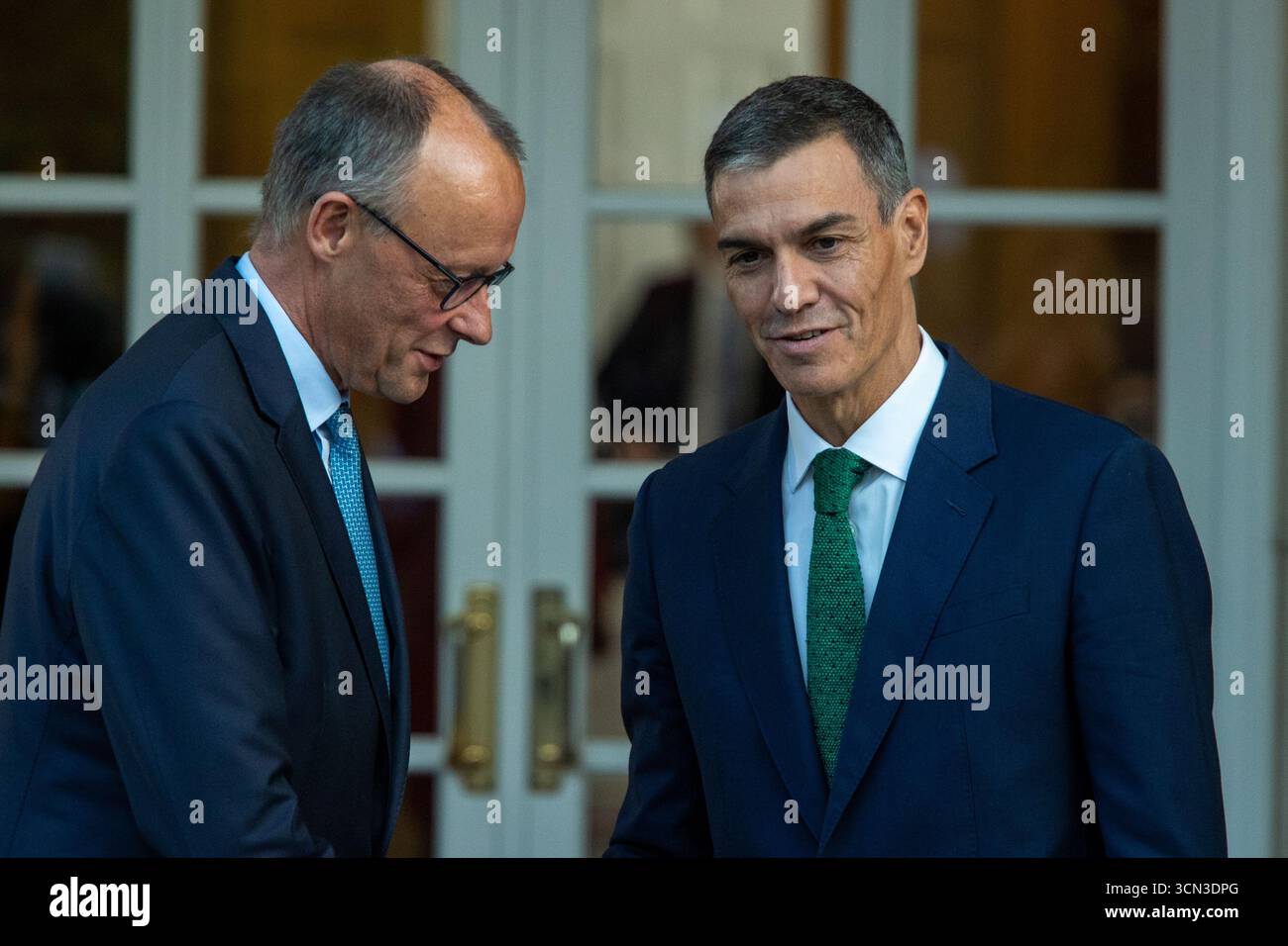 President of the Government of the Kingdom of Spain, Pedro Sánchez (R ...