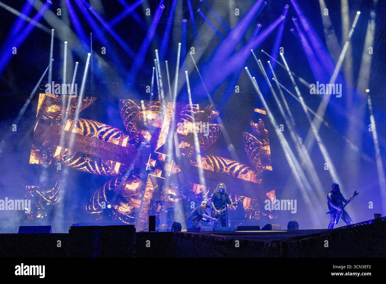Slayer performs during the Louder Than Life music festival on Thursday ...