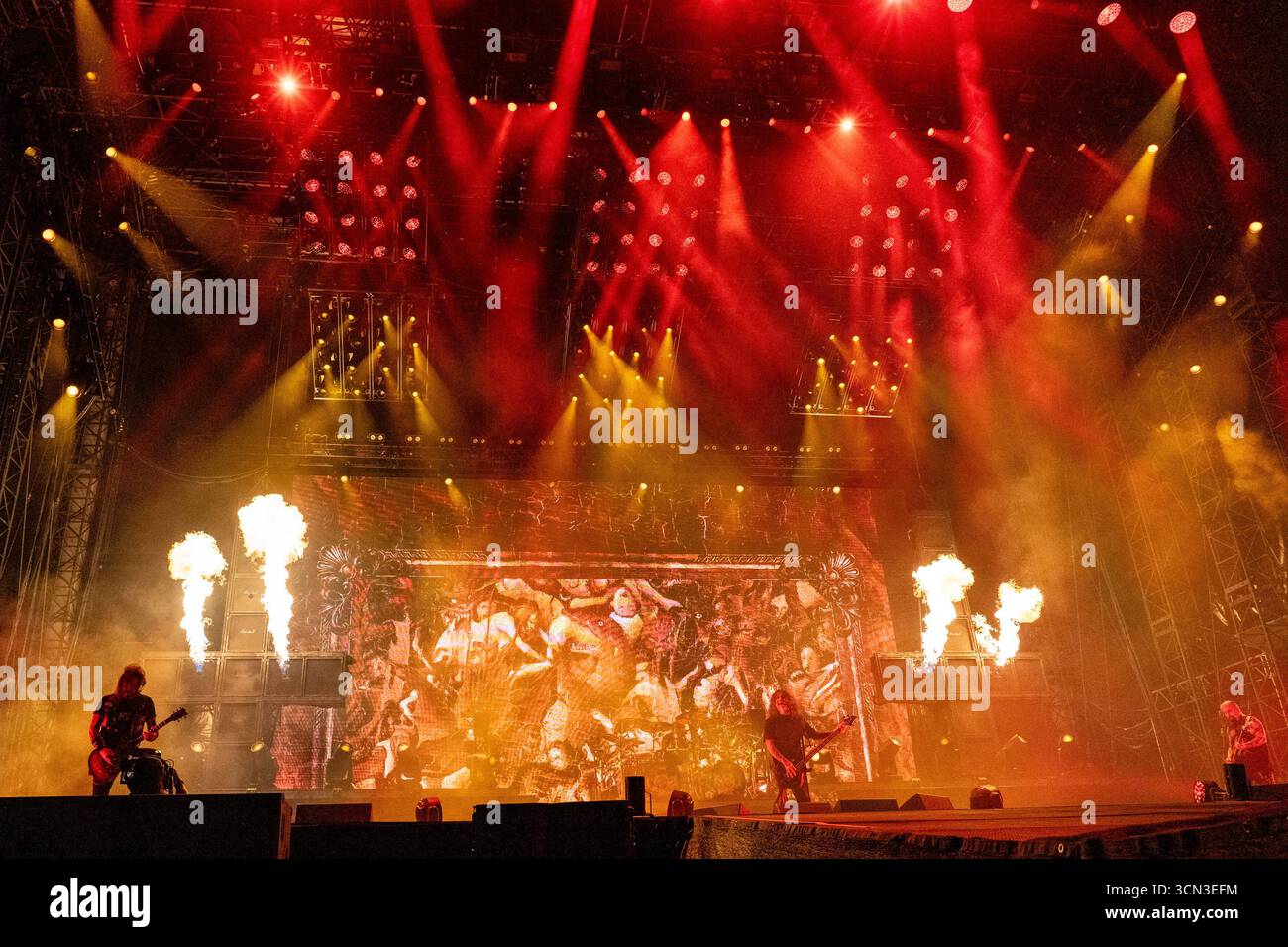 Slayer performs during the Louder Than Life music festival on Thursday ...