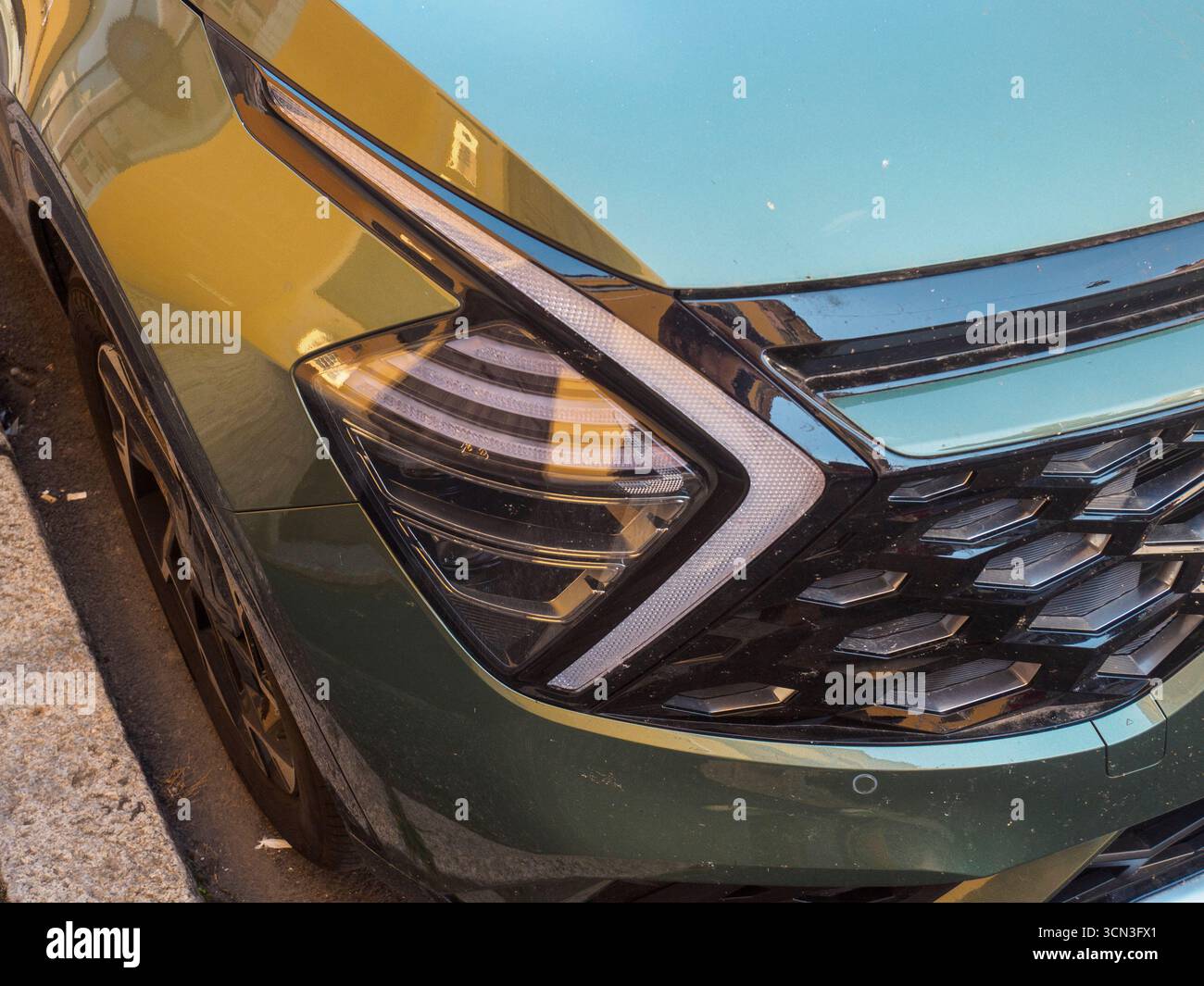 Cremona, Italy September 16th 2025 Kia Sportage 2022 NQ5 SUV parked on ...