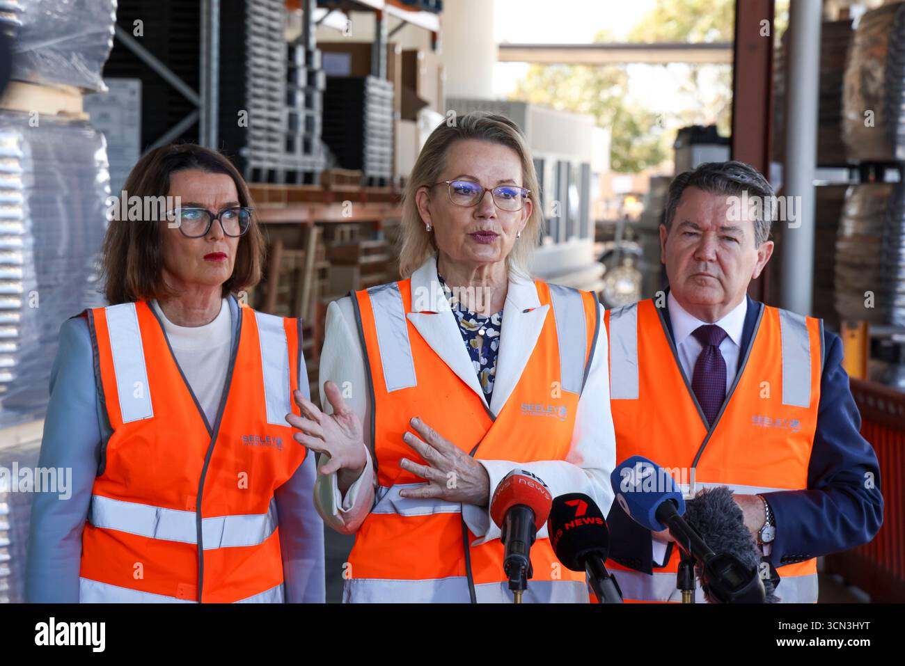 The Leader of the Opposition Sussan Ley with Senator Anne Ruston and ...