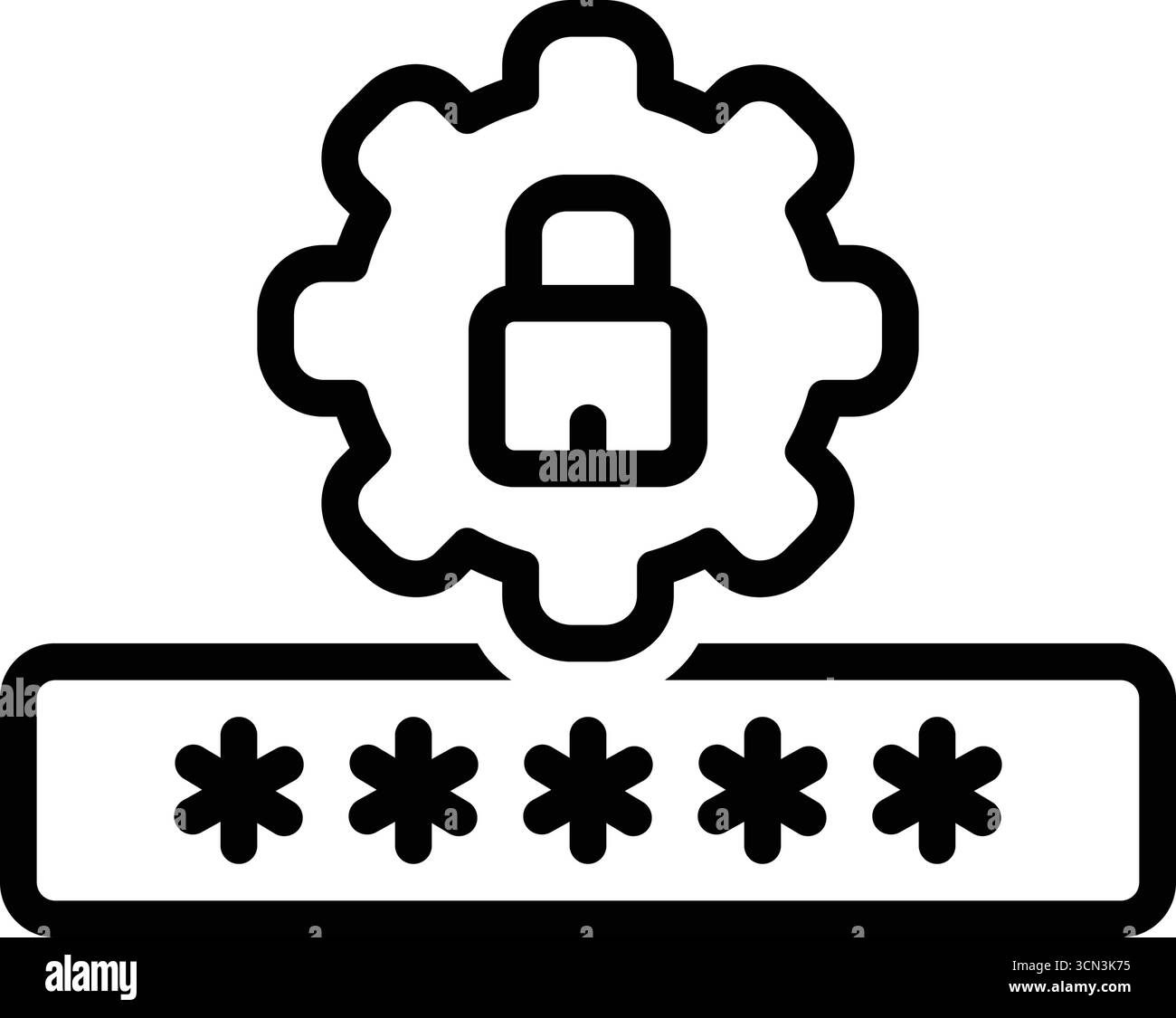 Password security protection management Black and White Stock Photos ...
