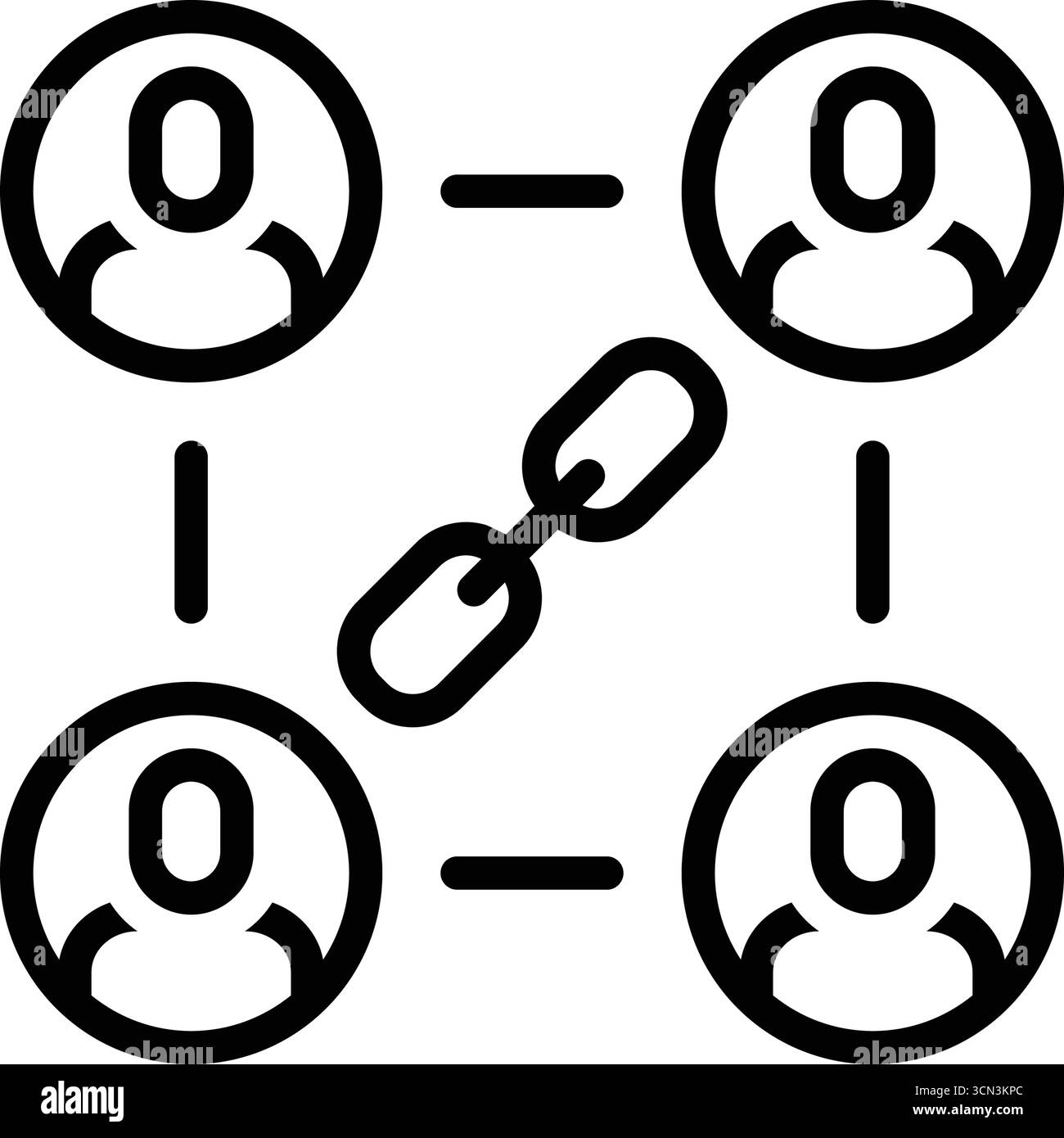 Icon relationship building Black and White Stock Photos & Images - Alamy