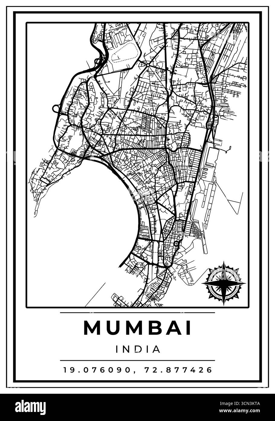 Printable india map Black and White Stock Photos & Images - Alamy
