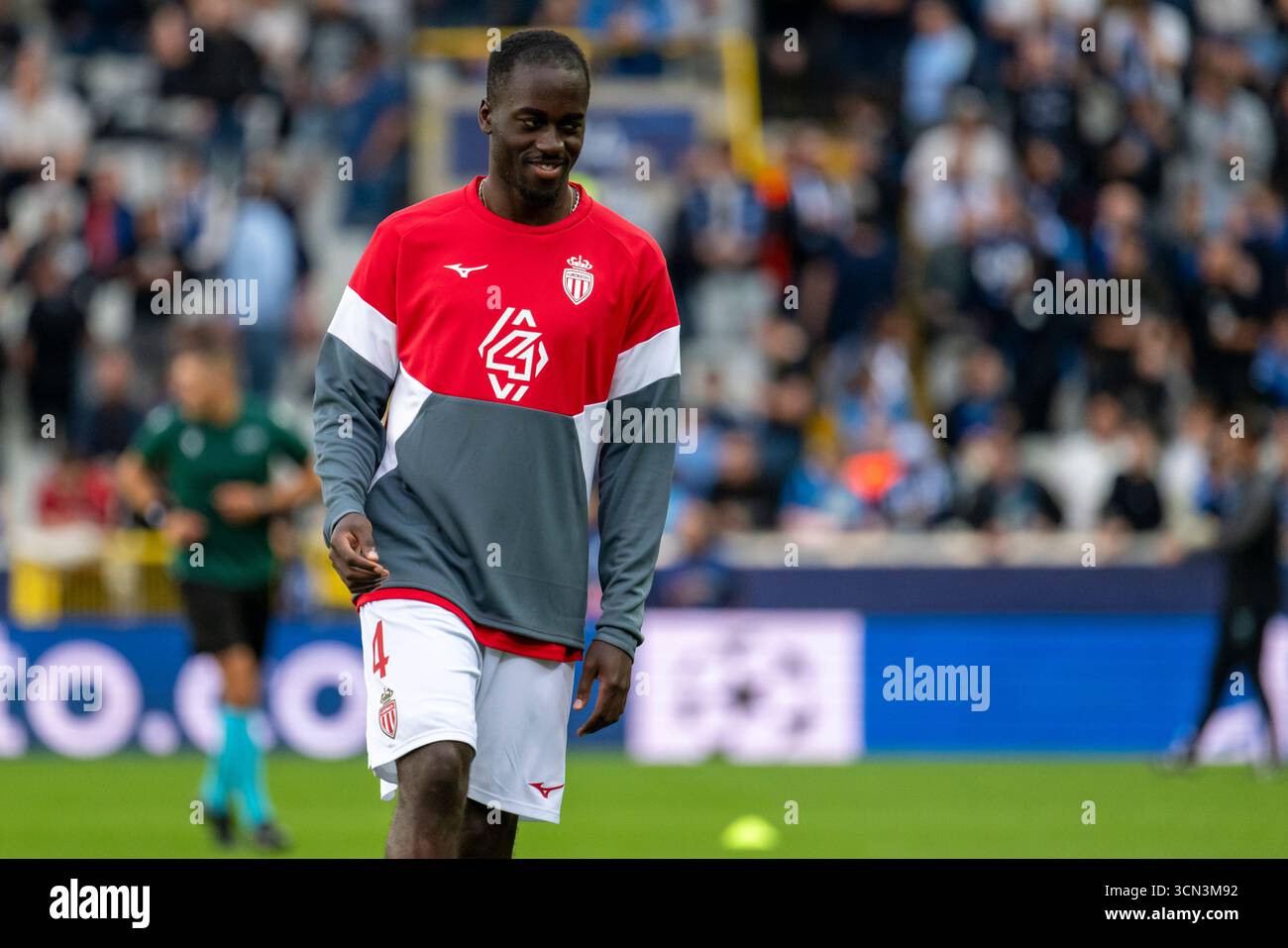 Jordan Teze of Monaco during the UEFA Champions League 2025/26 League ...