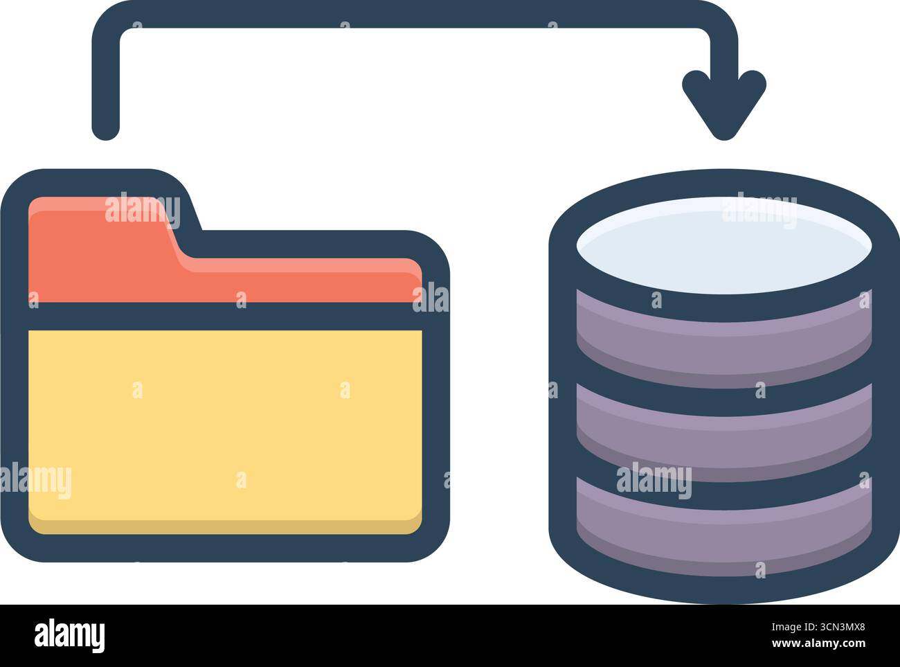 Copy folder backup icon Cut Out Stock Images & Pictures - Alamy