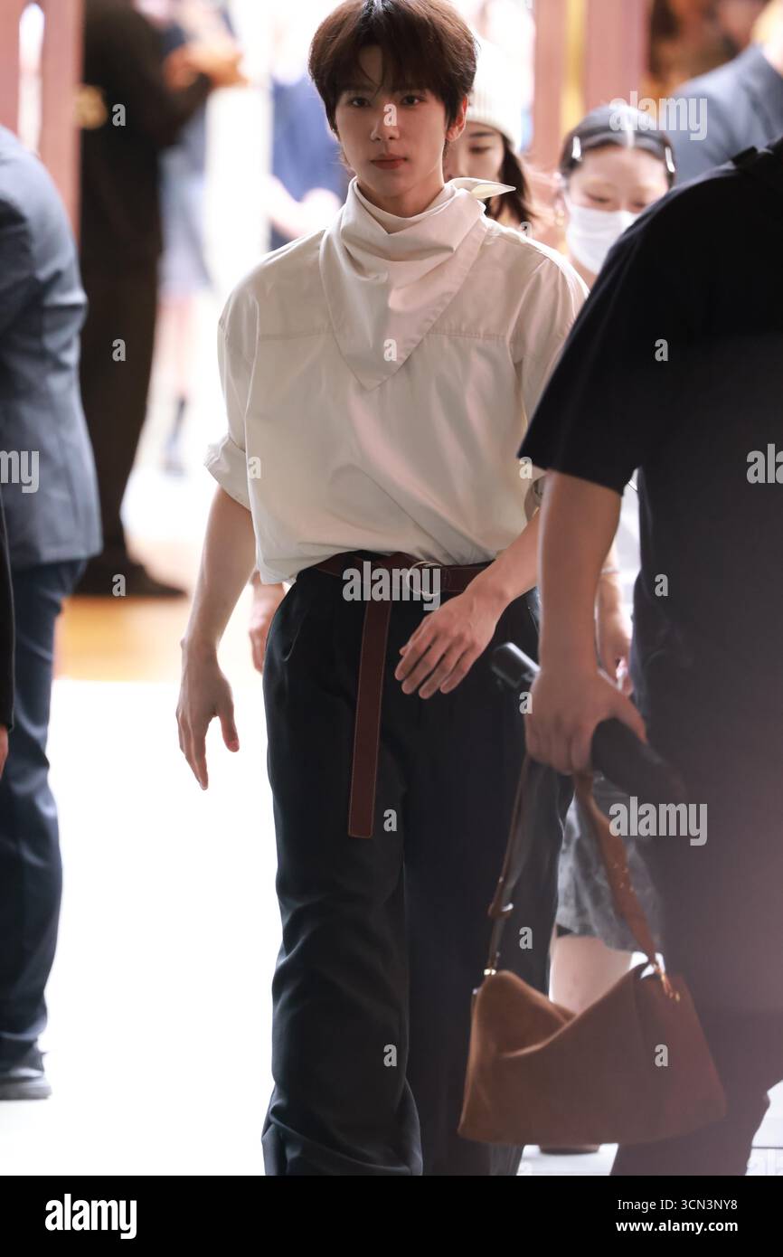 Chinese actor Yu Cheng'en attends an activity in Chengdu City ...