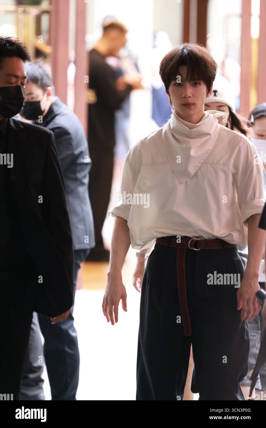 Chinese actor Yu Cheng'en attends an activity in Chengdu City ...