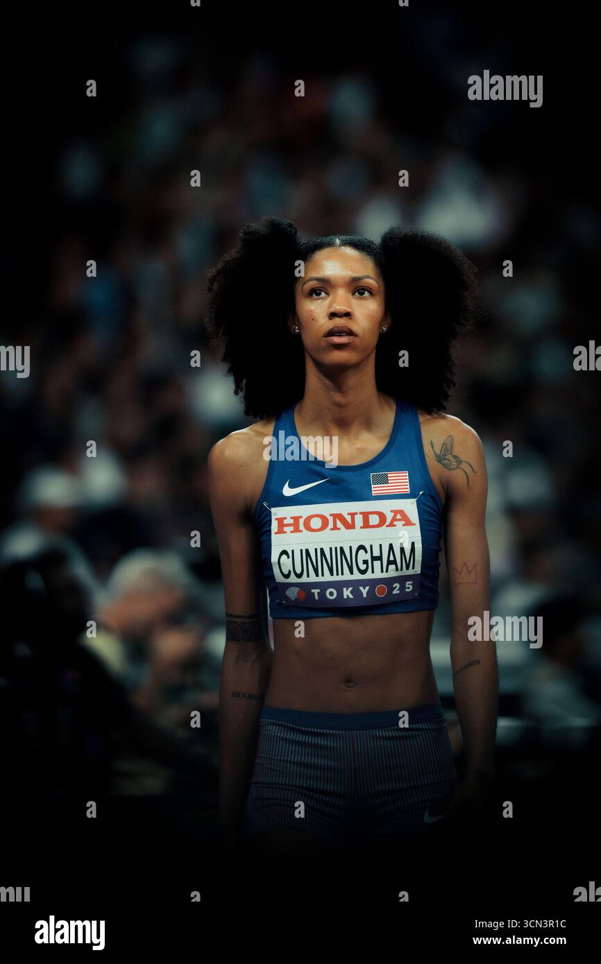 Vashti Cunningham (USA) during the World Athletics Championships on 18. ...