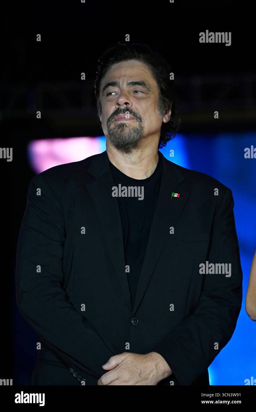 Actor Benicio del Toro attends the red carpet for ‘One Battle After ...