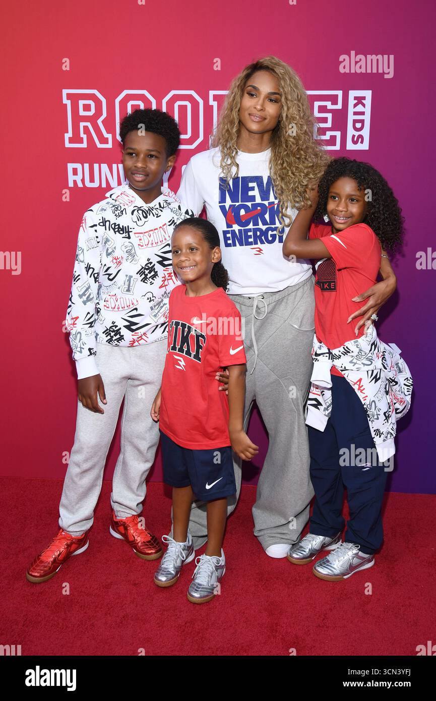 (L-R) Future Zahir Wilburn, Win Harrison Wilson, Ciara and Sienna ...