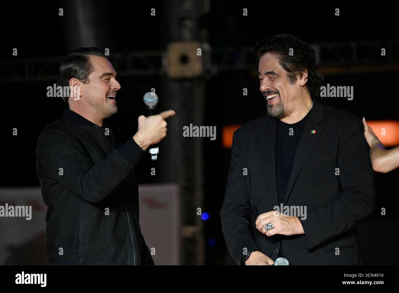 Actors (L-R) Leonardo DiCaprio and Benicio del Toro attend the red ...