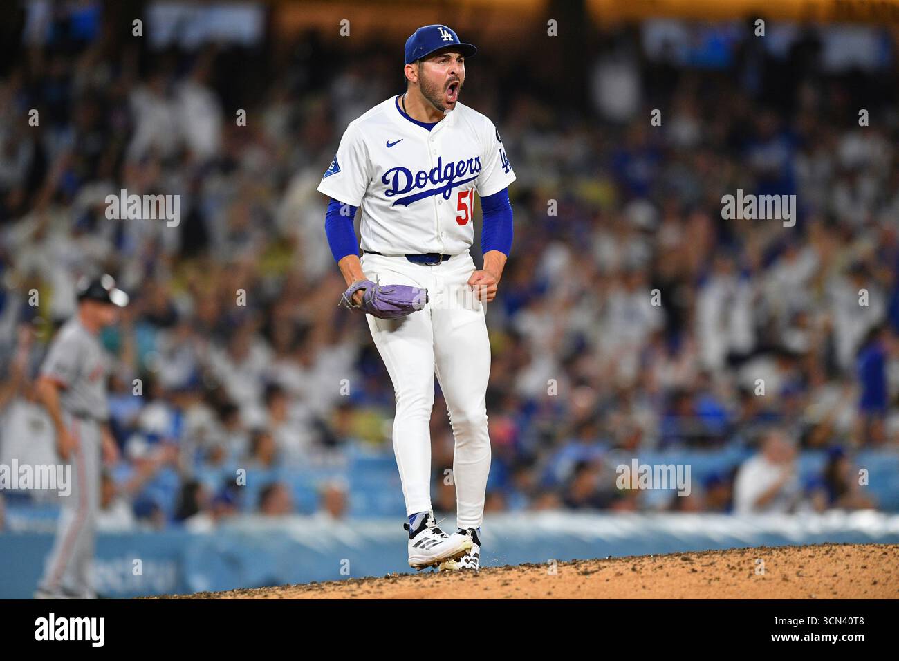 LOS ANGELES, CA - SEPTEMBER 18: Los Angeles Dodgers pitcher Alex Vesia ...