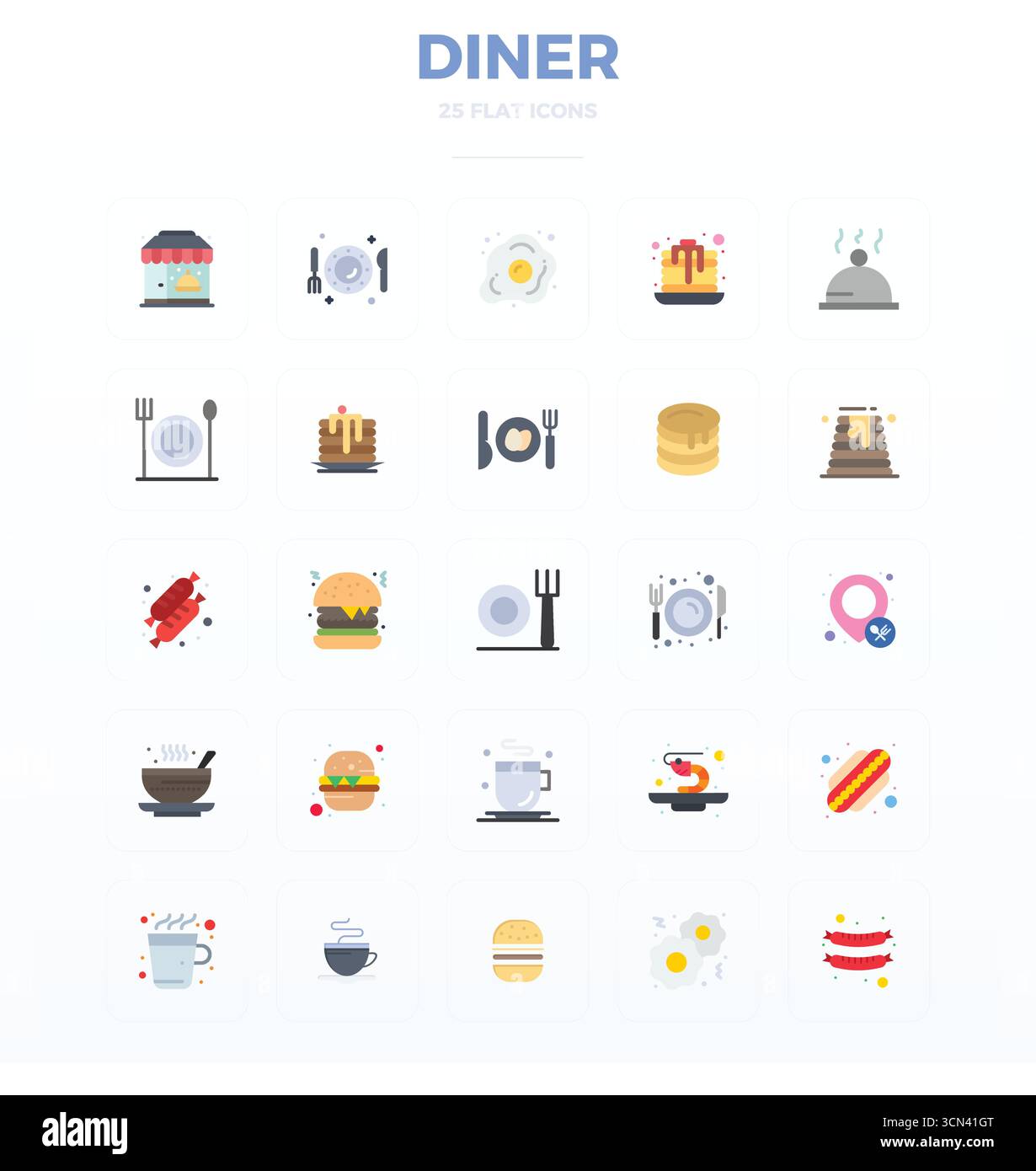 Diner 2d animation hi-res stock photography and images - Alamy