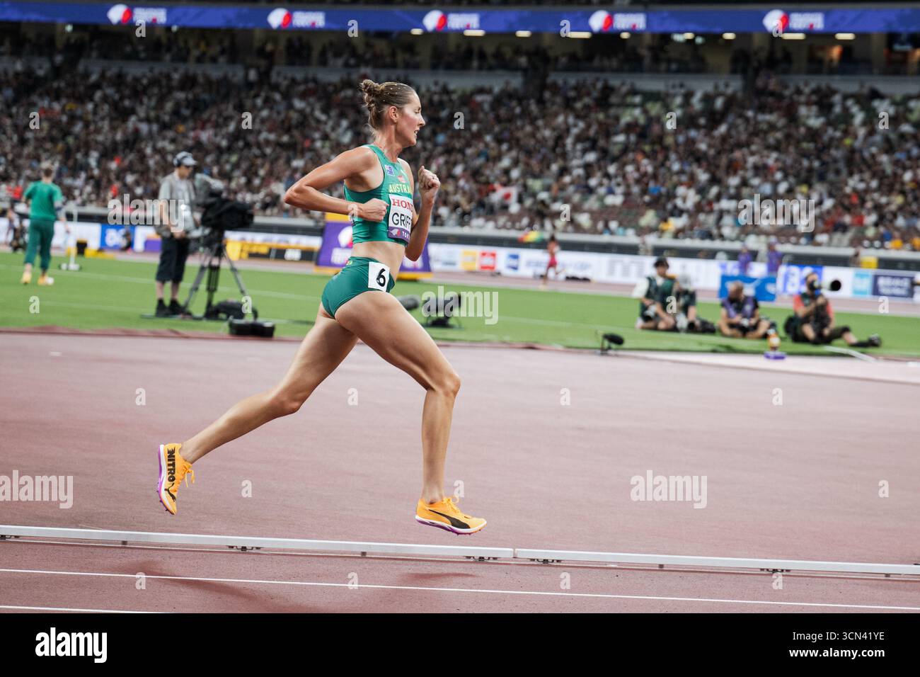 Georgia Griffith of Australia competing in the Women's 5000m Round 1 ...