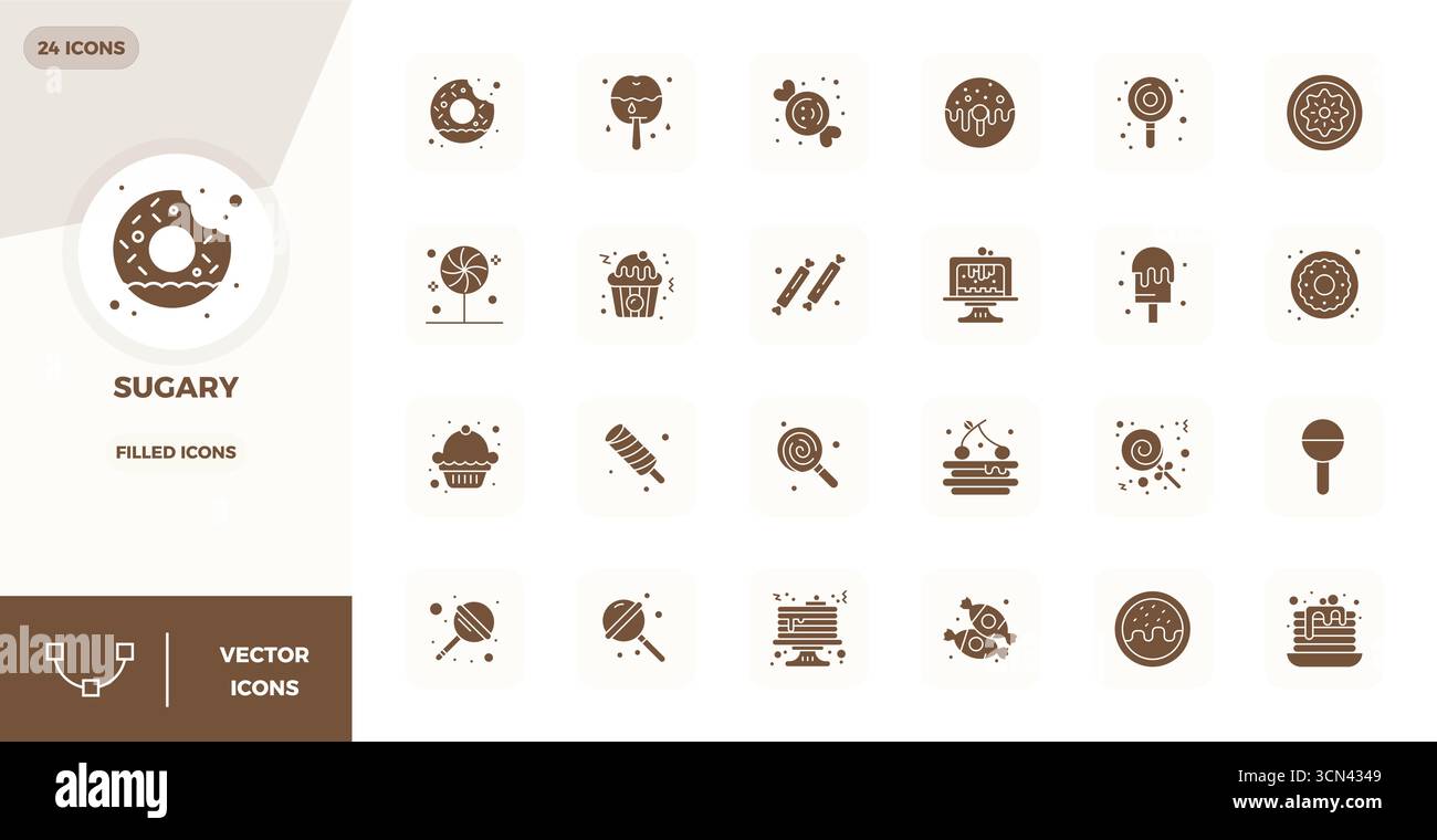 Beautifully rendered 24 Glyph Filled PIXEL perfect vector icons for ...